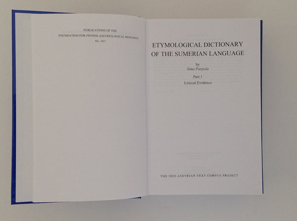 SIMO PARPOLA - Etymological Dictionary of the Sumerian Language - Part ...